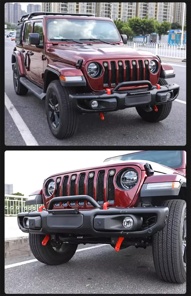 Front Bumper Jeep Wrangler JL JT Mopar Style Steel Tubeless - ESY4x4