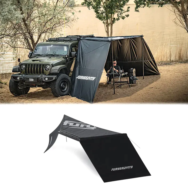 FURY Side Tent Canopy Tent for 4WD Land Rover Defender/Jeep Wrangler ...