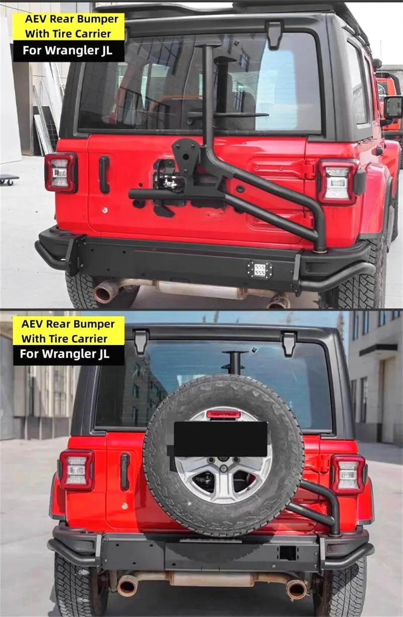 Wrangler Rear Bumper With Tire Carrier AEV Style for Jeep Wrangler JL ...