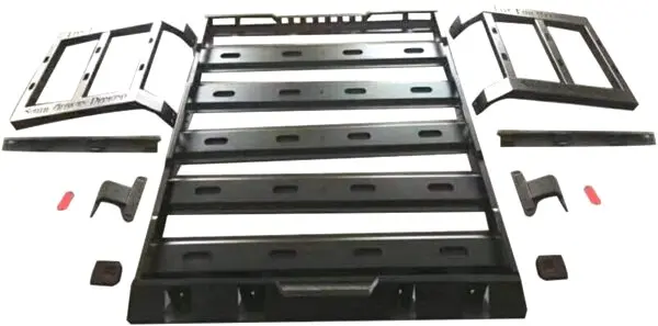 Diamond Roof Rack with Side Ladder for Jeep Wrangler JK JL - ESY4x4
