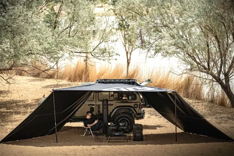 FURY Side Tent Canopy Tent for 4WD Land Rover Defender/Jeep Wrangler ...
