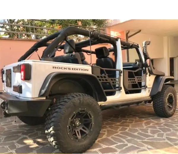 Leaf Tube Half Door with Side View Mirror for Jeep Wrangler JK/JL/JT 2 ...