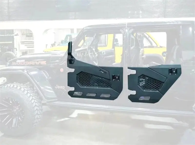 Rebel Tube Half Door with Side View Mirror for Jeep Wrangler JK/JL/JT 2 ...