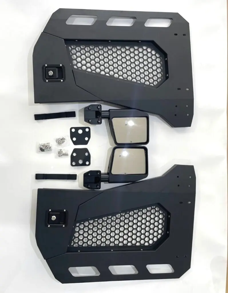 Rebel Tube Half Door with Side View Mirror for Jeep Wrangler JK/JL/JT 2 ...