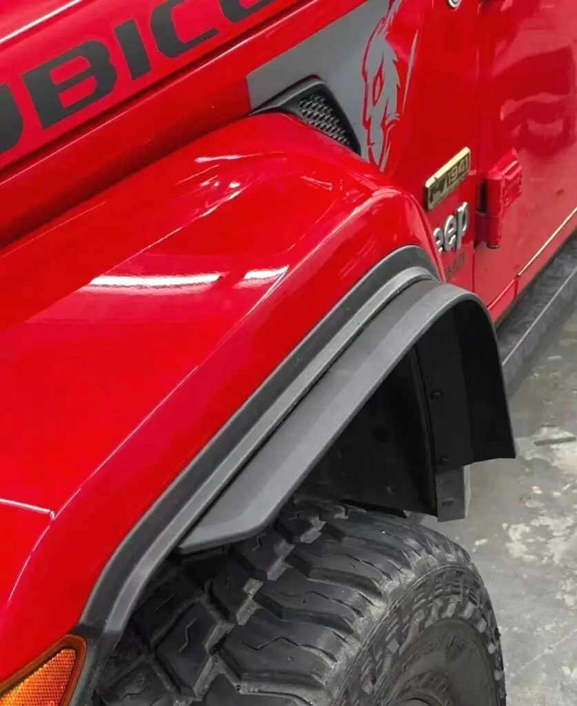 Fender Flare Extension Fender Guard Wheel Eyebrow for Jeep Wrangler JL ...