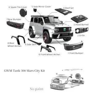 GWM Tank 300 Accessories Mars City Kit for GWM Tank 300 HEV/Hybrid/PHEV ...