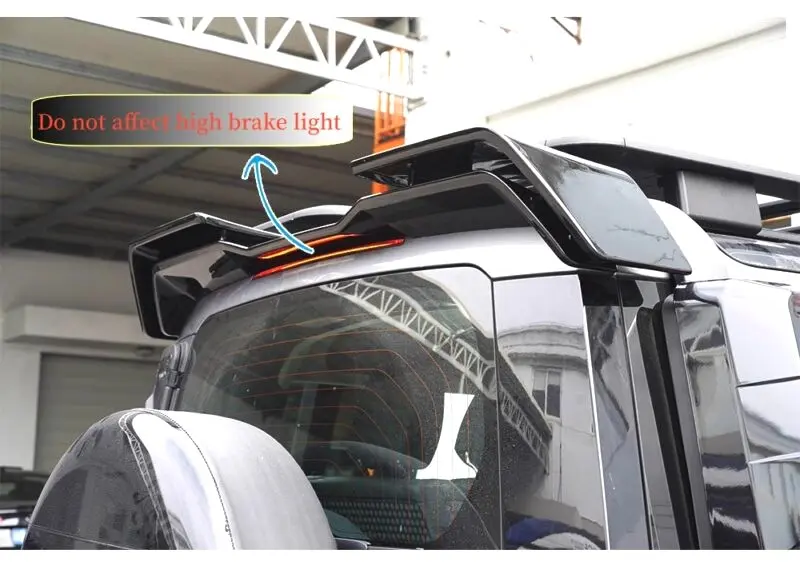 Land Rover Defender Rear Spoiler Double Layer Roof Trunk Spoiler Wing ...