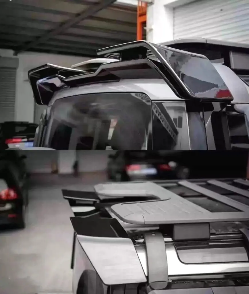 Land Rover Defender Rear Spoiler Double Layer Roof Trunk Spoiler Wing ...