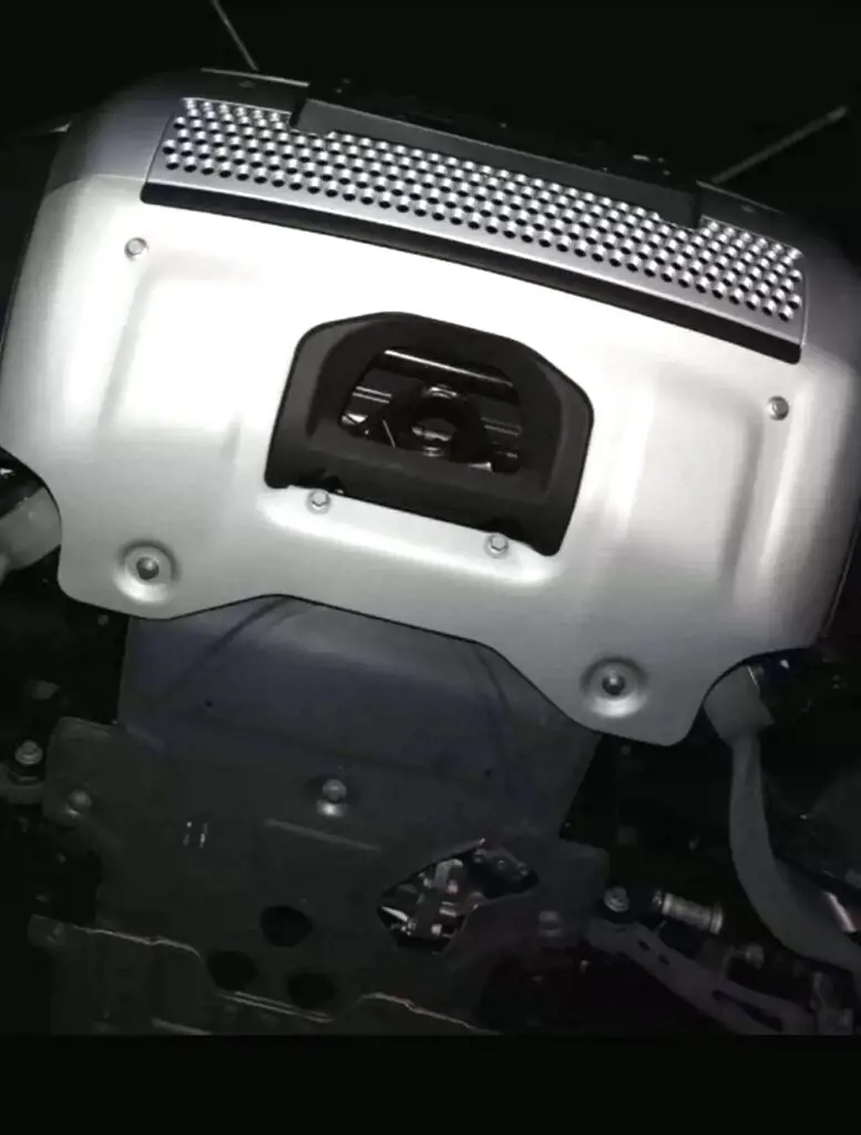 Land Rover Defender Skid Plate Bumper Guard Protector in Silver for ...