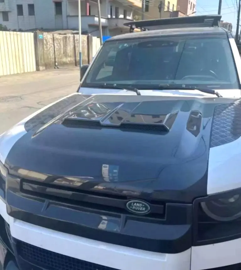 Land Rover Defender Carbon Fiber Hood Bonnet G Style Engine Cover - ESY4x4