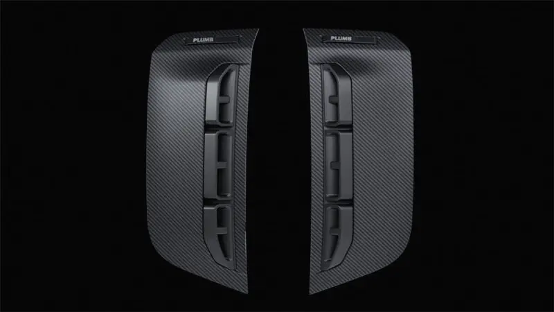 PLUMB Dry Carbon Fiber Fender Air Intake Vent Flow for Land Rover ...