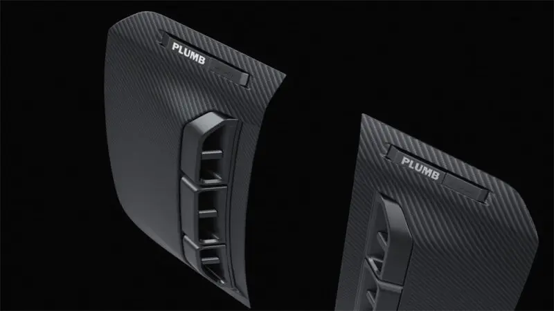 PLUMB Dry Carbon Fiber Fender Air Intake Vent Flow for Land Rover ...