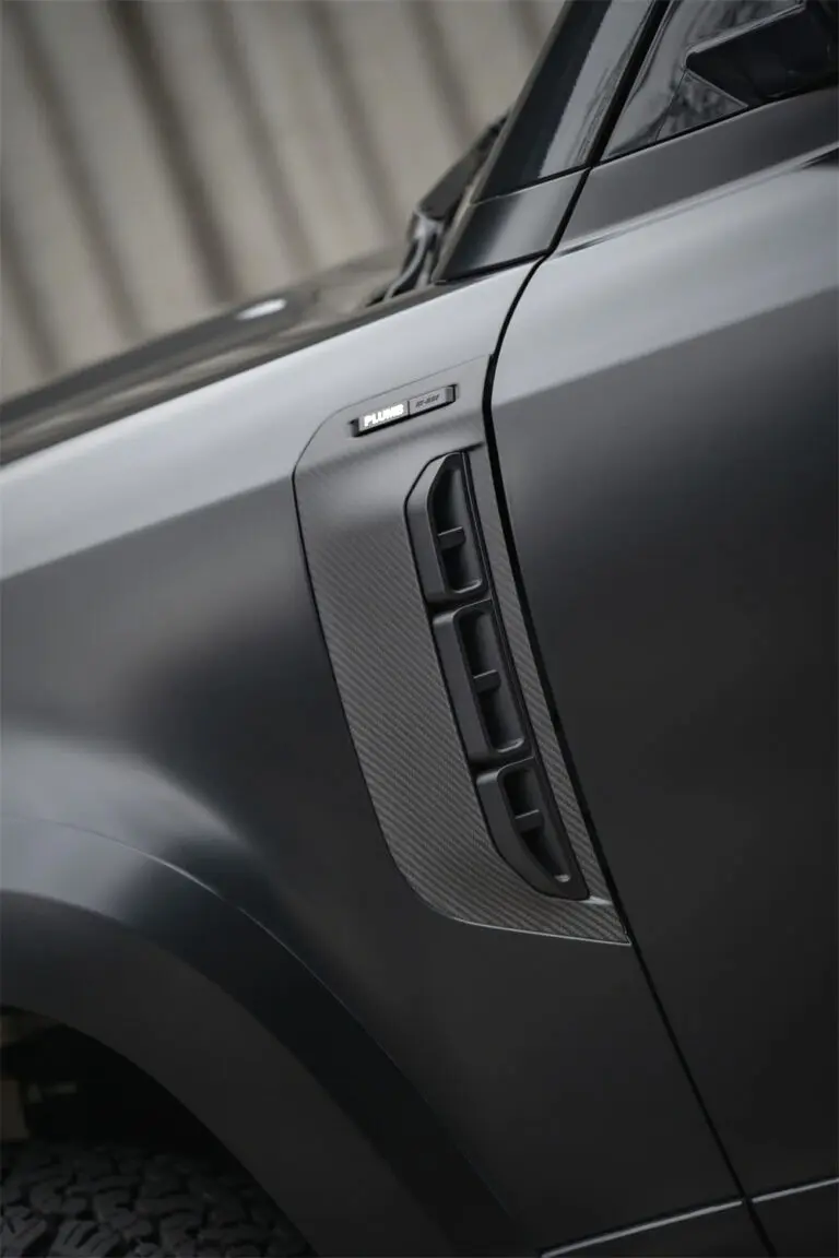 PLUMB Dry Carbon Fiber Fender Air Intake Vent Flow for Land Rover ...