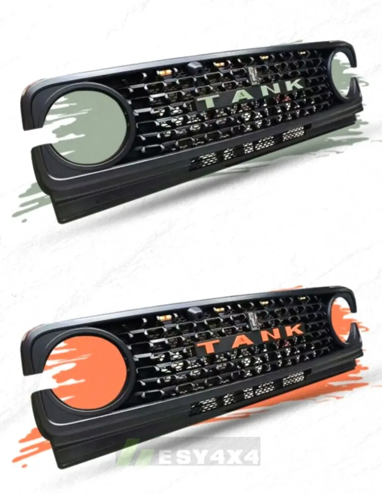 GWM Tank 300 Mesh Grille Defender Grille Face with Yellow Light for Wey ...