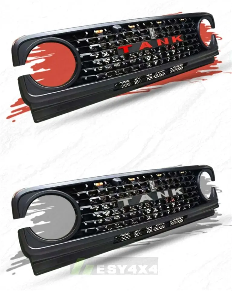 GWM Tank 300 Mesh Grille Defender Grille Face with Yellow Light for Wey ...