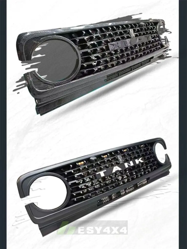 GWM Tank 300 Mesh Grille Defender Grille Face with Yellow Light for Wey ...