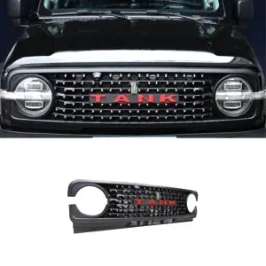 GWM Tank 300 Mesh Grille Defender Grille Face with Yellow Light for Wey ...