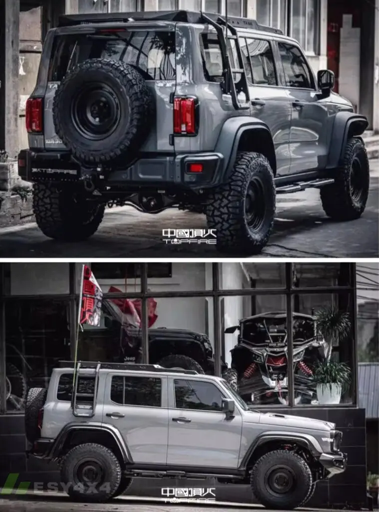 GWM Tank 300 Roof Rack Platform TOPFIRE Iron Cavalry Roof Luggage ...