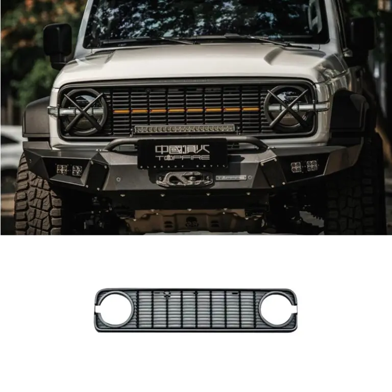 GWM Tank 300 Mesh Grille TOPFIRE Darkest Front Face Grille with Light ...
