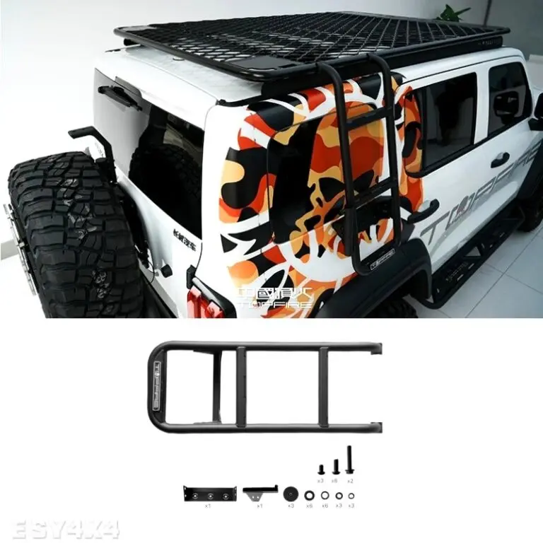 GWM Tank 300 Side Ladder TOPFIRE Side Climbing Mount with Flagpole ...