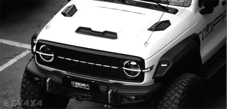 GWM Tank 300 Hood Cover TOPFIRE Darkest Hood Bonnet Engine Cover - ESY4x4