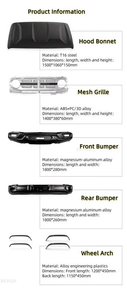 GWM Tank 300 Suzaku Body Kit for GWM Tank 300Petrol/Diesel Version - ESY4x4